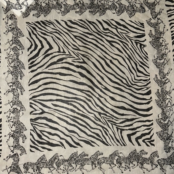 Accessories | Zebra Silk Scarf | Poshmark